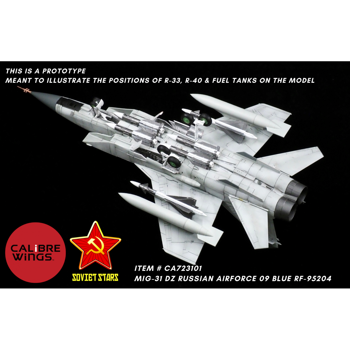 Mikoyan 1/72 MIG-31 DZ Foxhound Russian Air Force Blue 09