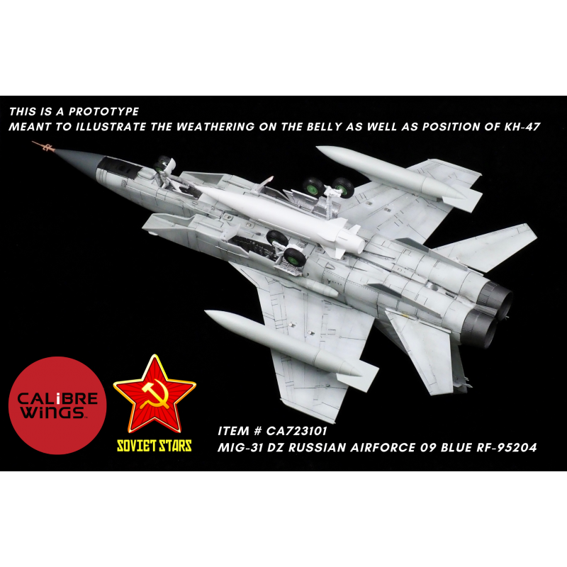 Mikoyan 1/72 MIG-31 DZ Foxhound Russian Air Force Blue 09